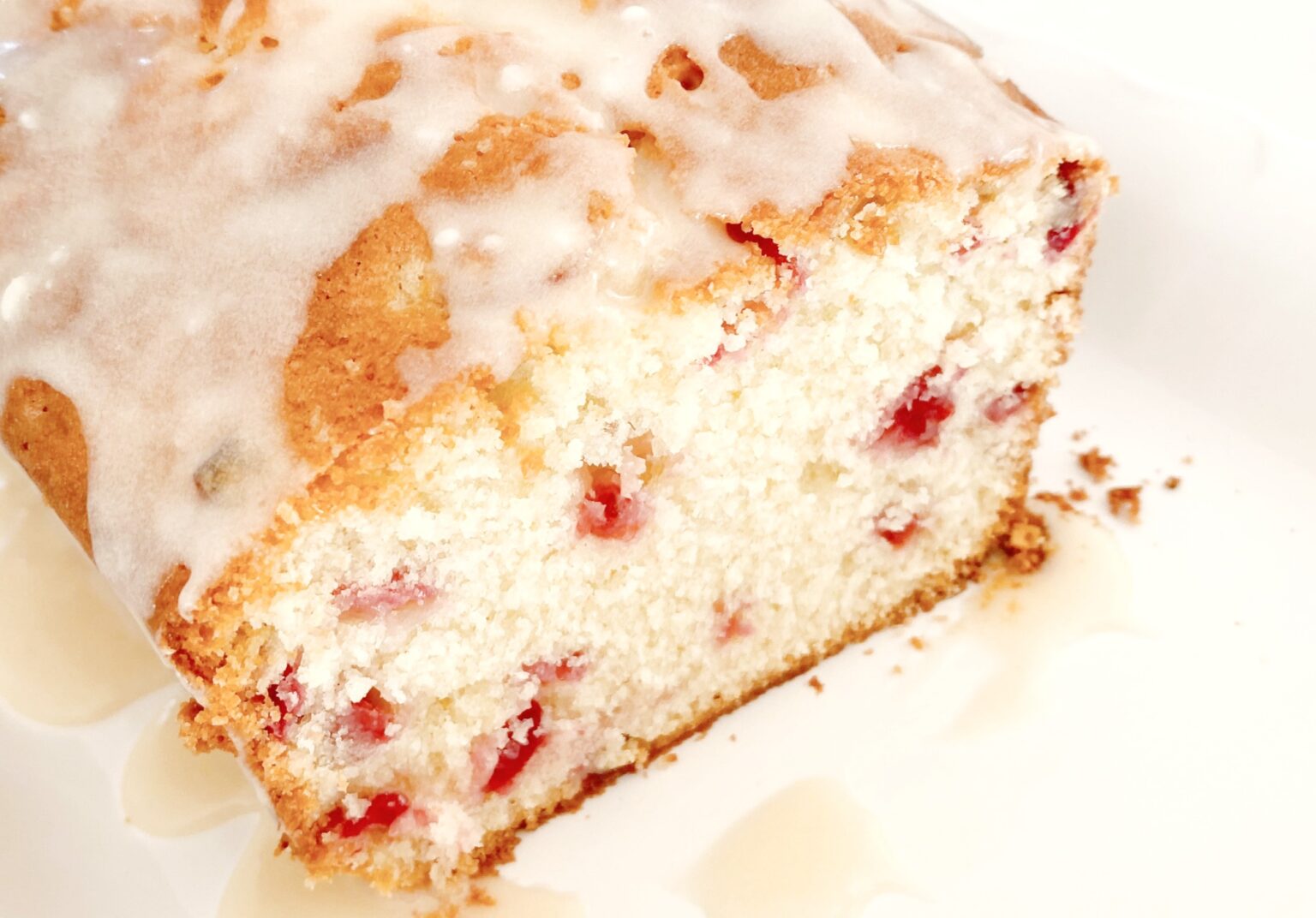 Lemon Cranberry Loaf with Icing